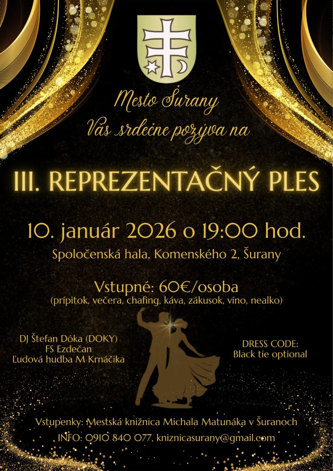 III. Reprezentačný ples | 10.1.2026 – Mesto Šurany